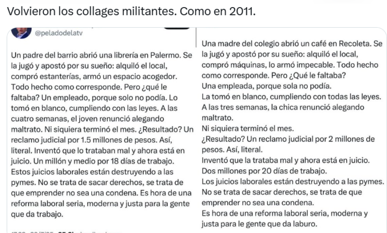 Redes bajo sospecha: relatos casi idénticos que impulsan la reforma laboral y generan polémica ...